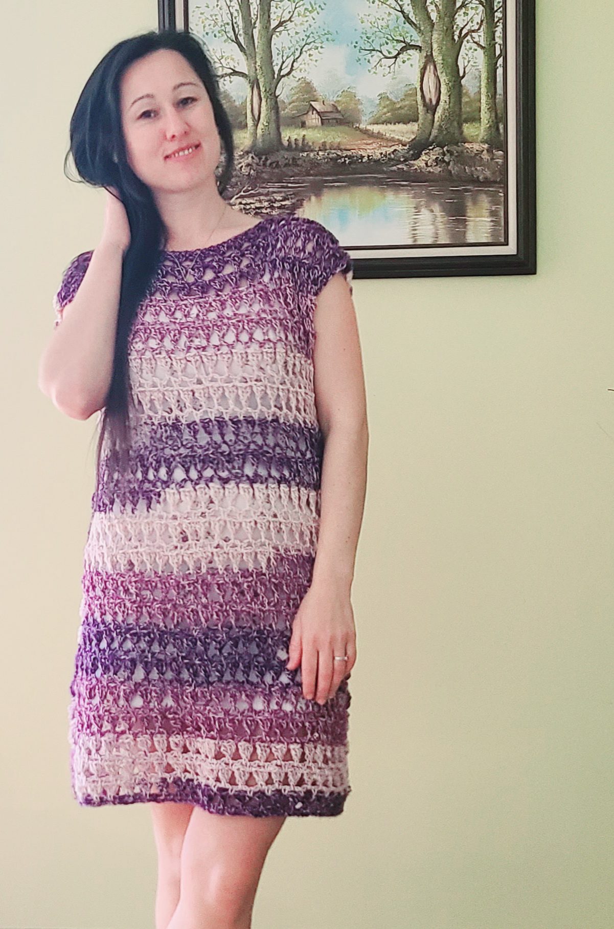 Free Crochet Dress Pattern - Easy - YelenaStyleCrochet