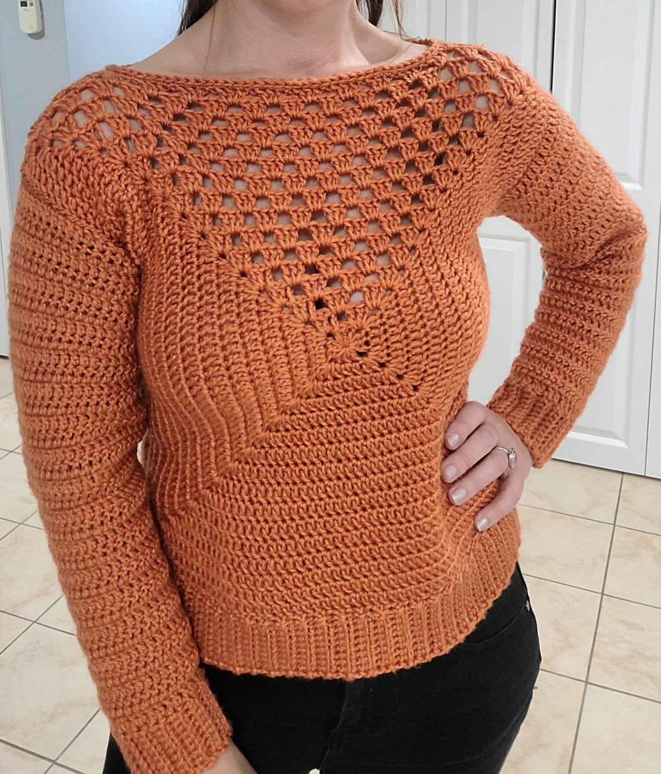 Granny Square Sweater - Free Pattern - YelenaStyleCrochet